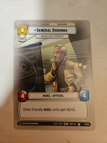 General Dodonna Promo - SOR 19 NM - Star Wars Unlimited | eBay