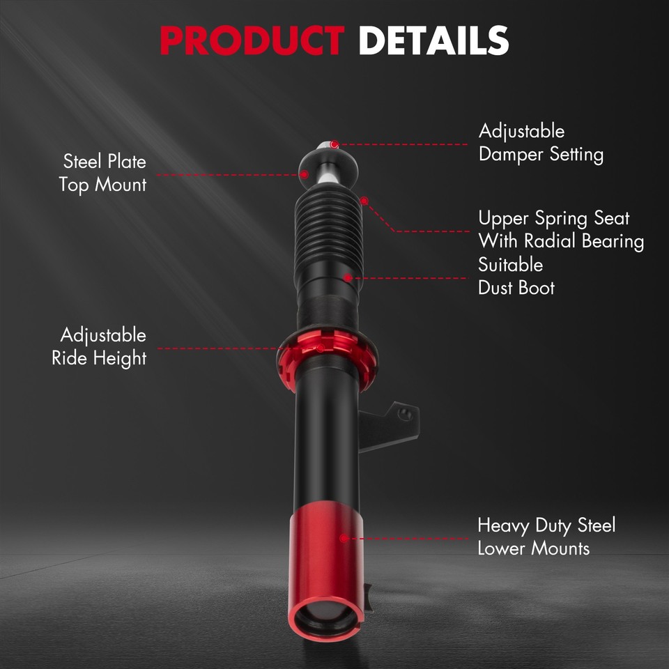 Coilovers Shock For VW Jetta MK5 MK6 2006-2014 Suspension Lowering ...