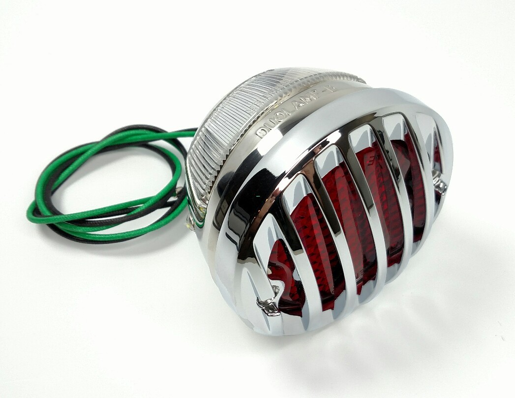 1933-36 Ford Car LED Tail Light - LH Chrome Metal Grille Bezel 12V LEFT ...