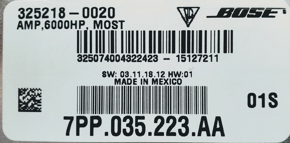 REPAIR SERVICE Porsche Bose amplifier 7PP.035.223 997 Cayenne Macan ...