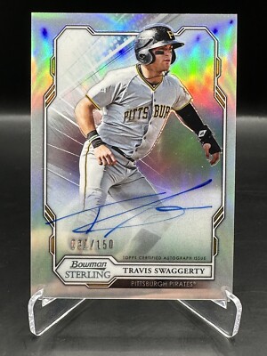 Travis Swaggerty 2019 Bowman Sterling Refractor Autograph /150 Pirates ...