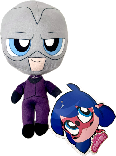 Miraculous Ladybug Zag Chibi Hawk Moth Plush 9” Rare Stuffed Animal Toy ...