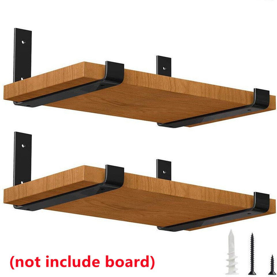 Shelf Brackets Rustic Heavy Duty Industrial Scaffold Board Shelf wall ...