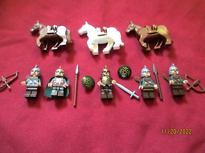 LEGO LOTR/HOBBIT Minifigures Lot. King Theoden ,Eomer, Rohan Soldiers ...