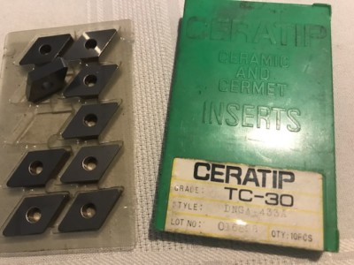 CERATIP Ceramic Inserts - TC-30 DNGA-433A - Qty. 9 NEW | eBay