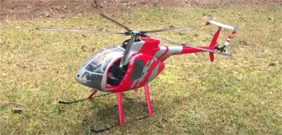 Roban 800size G-JIVE MD-500E ARF Red V2 Version RC Helicopter scale ...