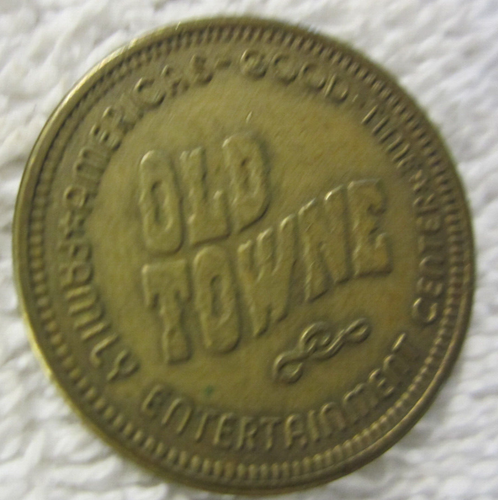 25 cent TOLEDO OHIO Old Towne Arcade Video Game Token Clown Southwyck ...