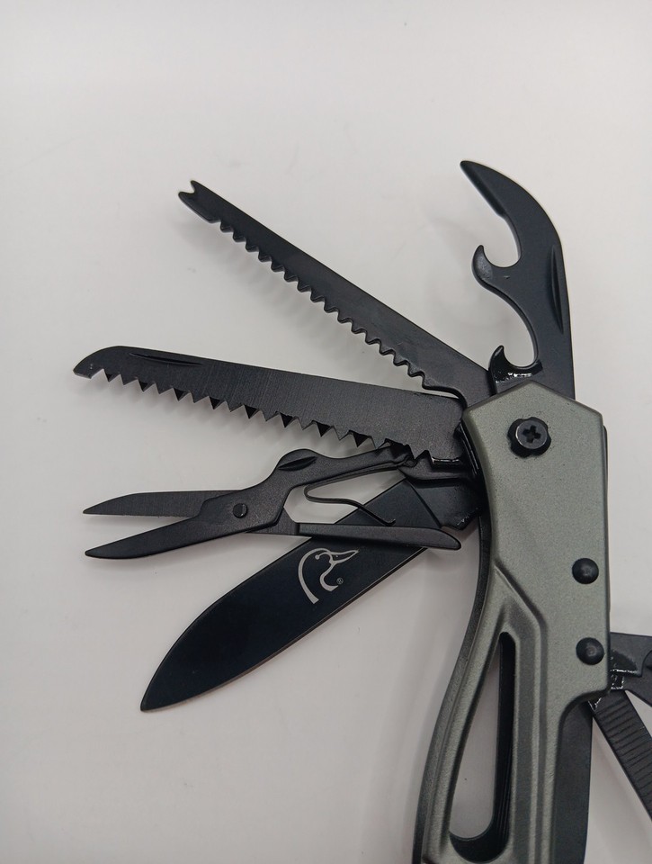 Ducks Unlimited Multi Tool Knife With Sheath Utility Folding Hunting ...