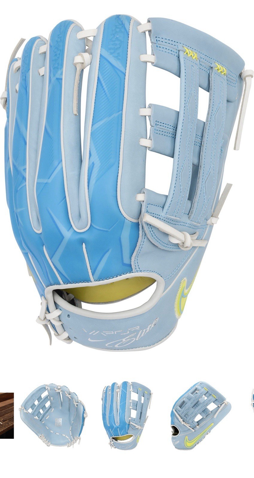 Nike Ronald Acuña Jr Vapor Elite RH Baseball Glove 12.75 N1014125-463 ...