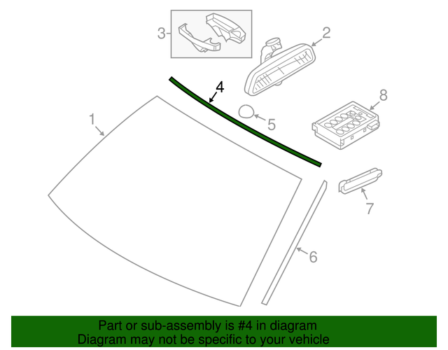 BMW 51317206137 Genuine OEM Factory Original Upper Molding for sale ...