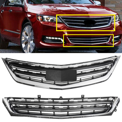 2014-2020 Chevrolet Impala Front Bumper Upper & Lower Grille Set ...