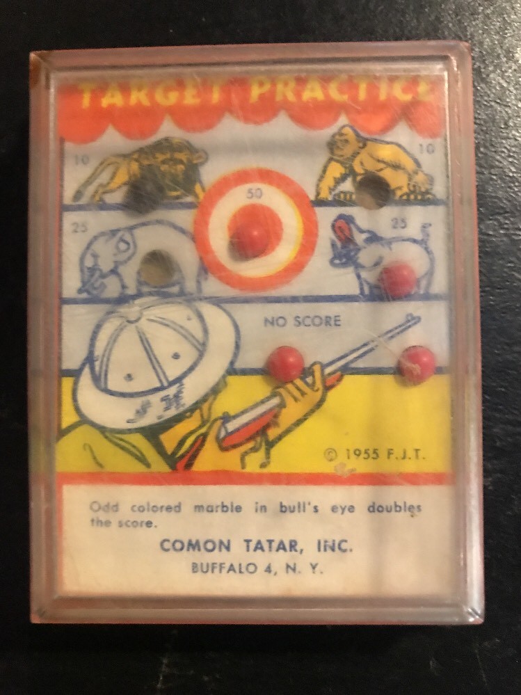 Vintage Target Practice Pinhole Game 1955 Comon Tartar Inc | eBay
