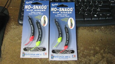 Lindy "no snagg" slip sinker, 4 ct, 2 sizes, , free shipping | eBay