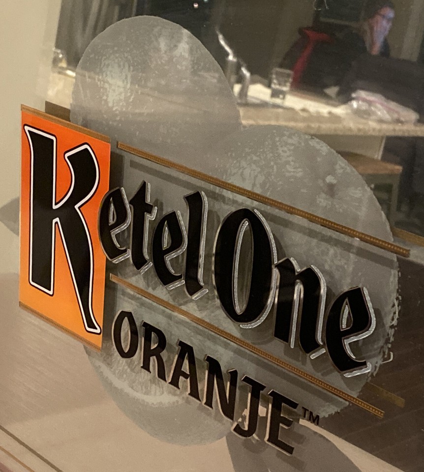 Ketel One Bar Mirror ORANJE Mirror Sign 3D Effect Framed 26” X 20” Man ...