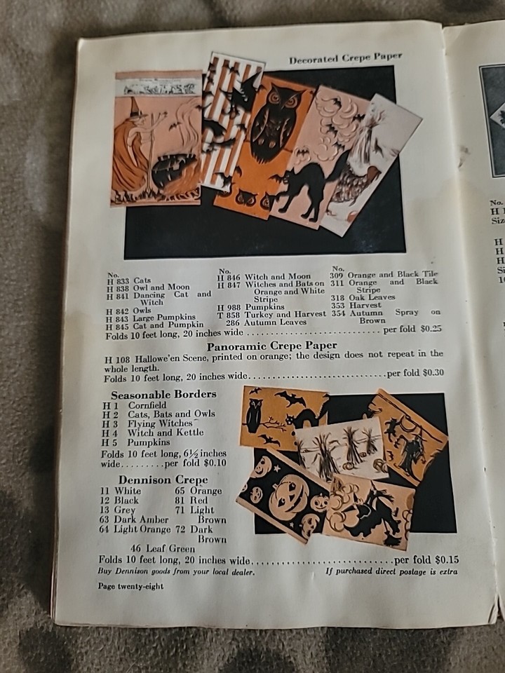 DENNISON'S BOGIE BOOK: SUGGESTIONS FOR HALLOWEEN & THANKSGIVING 1924 ...