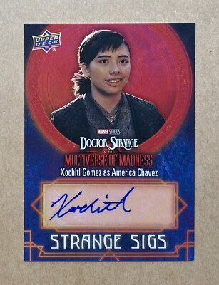 2023 UD Doctor Strange #SG-XG Xochitl Gomez America Chavez Sigs ...