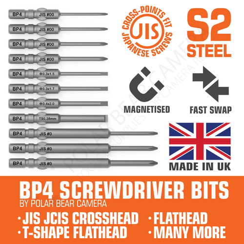JIS JCIS Screwdriver Bits BP4 Camera Lens Repair For Canon Nikon ...