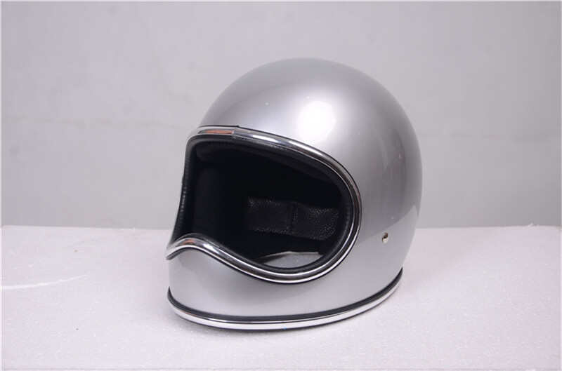 Full Face Motorcycle Helmet Retro Style Rider Small Helmet with Shield ...