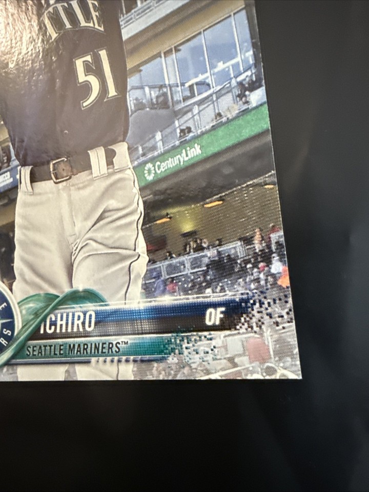 2018 Update Series Ichiro Suzuki Vintage Stock SP Topps Logo Variation ...
