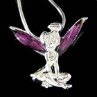 ~Purple Tinkerbell~ made with Swarovski Crystal Tinker Bell ANGEL Fairy ...