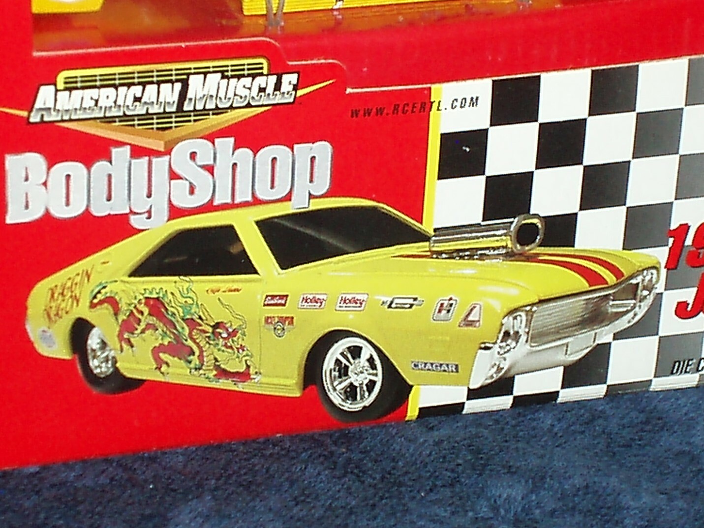 ERTL/RC 1968 AMC AMX JAVELIN GASSER MODEL KIT "CRAGAR VERSION" 1/24 ...