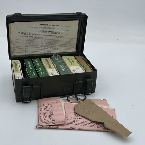 Vintage Bell System First Aid Kit Telephone Company 1960's Full Metal W ...