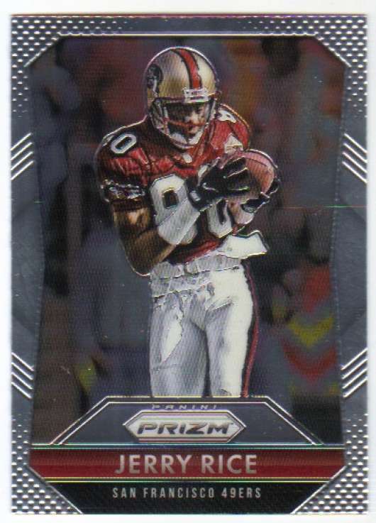 2015 Panini Prizm #80 Jerry Rice San Francisco 49ers Football Card NM ...