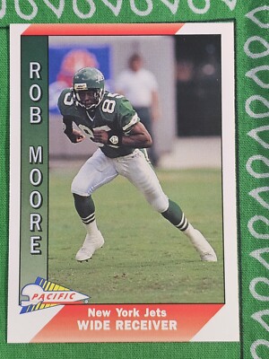 1991 Pacific 🏈 Football Card #372 Rob Moore WR New York Jets | eBay