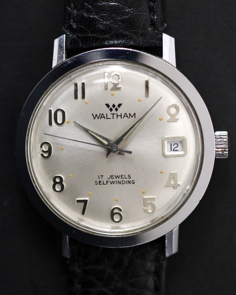 Running Vintage Waltham Self Winding Cal. 905 17 Jewels Automatic Date ...