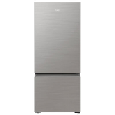 NEW Haier 433L Bottom Mount Refrigerator Satina Silver HRF420BS | eBay