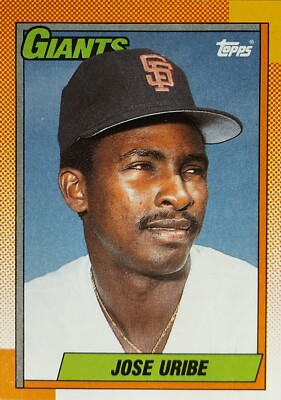 Jose Uribe, 1990 Topps #472, San Fransisco Giants - Stock# 4045 | eBay