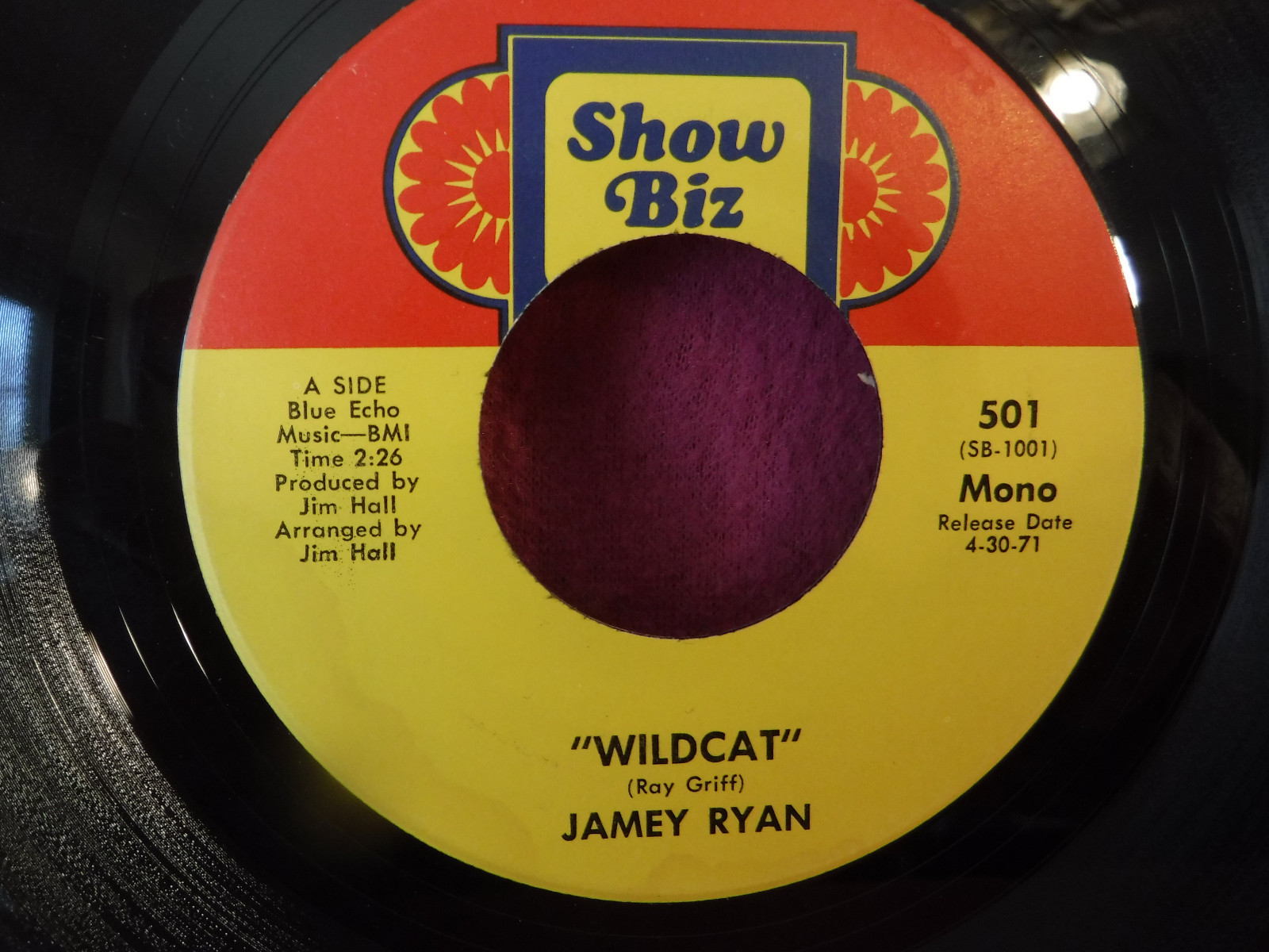 Jamey Ryan, Wildcat / Like Mother Like Daughter, Show Biz Records 501 ...