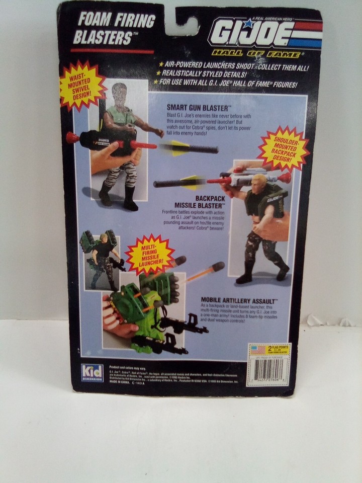 GI Joe Backpack Missle Blaster Gear. Sealed | eBay