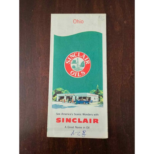 Ohio Road Map Courtesy of Sinclair 1959 Edition | eBay