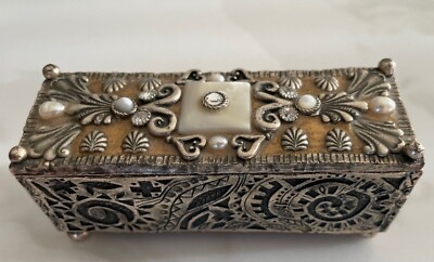 Michal Golan jewellery box electroplated brass. Part of set of 4 ...