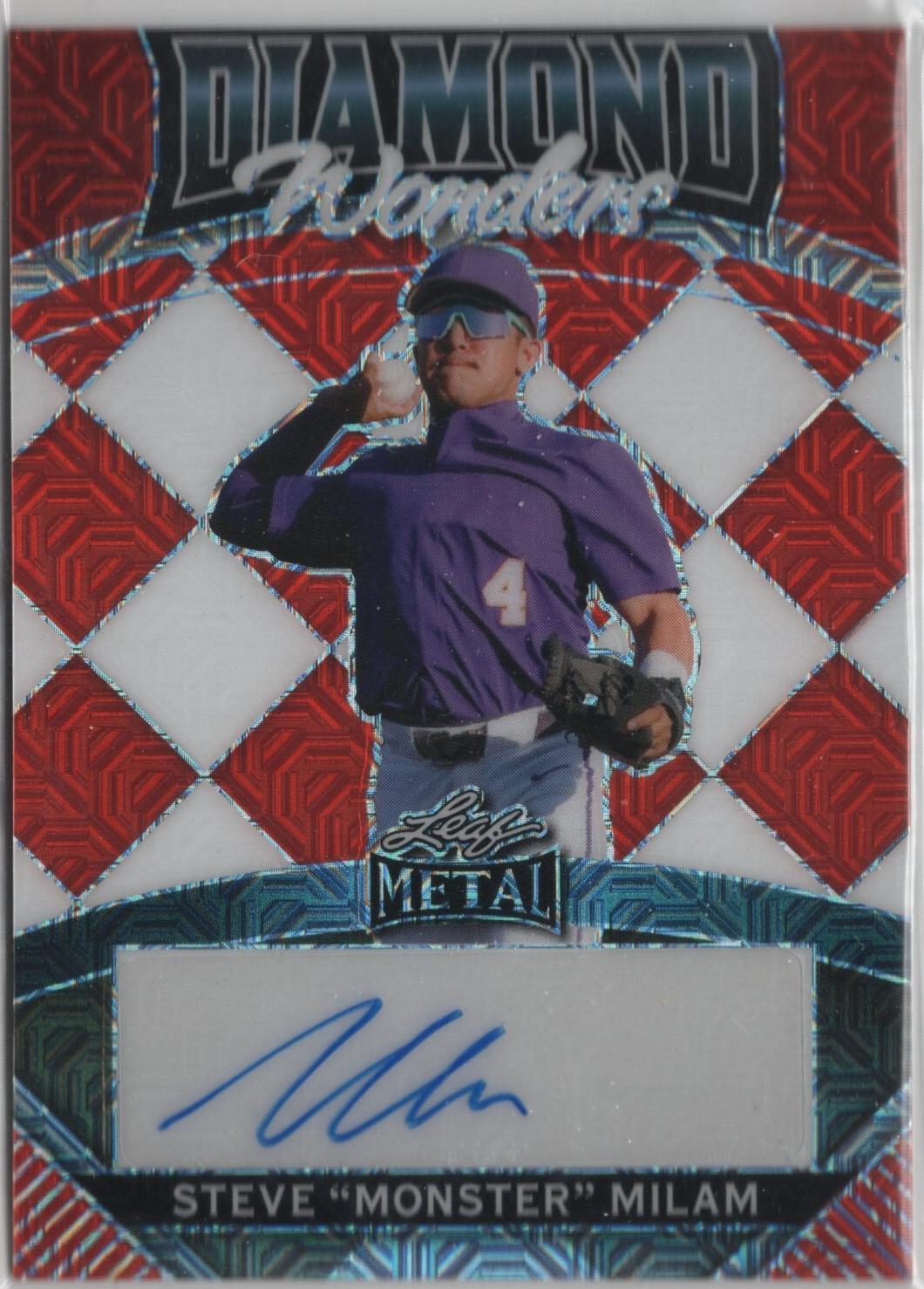 2024 Leaf Metal - Diamond Wonders Steve “Monster” Milam #DW-SM1 Red ...