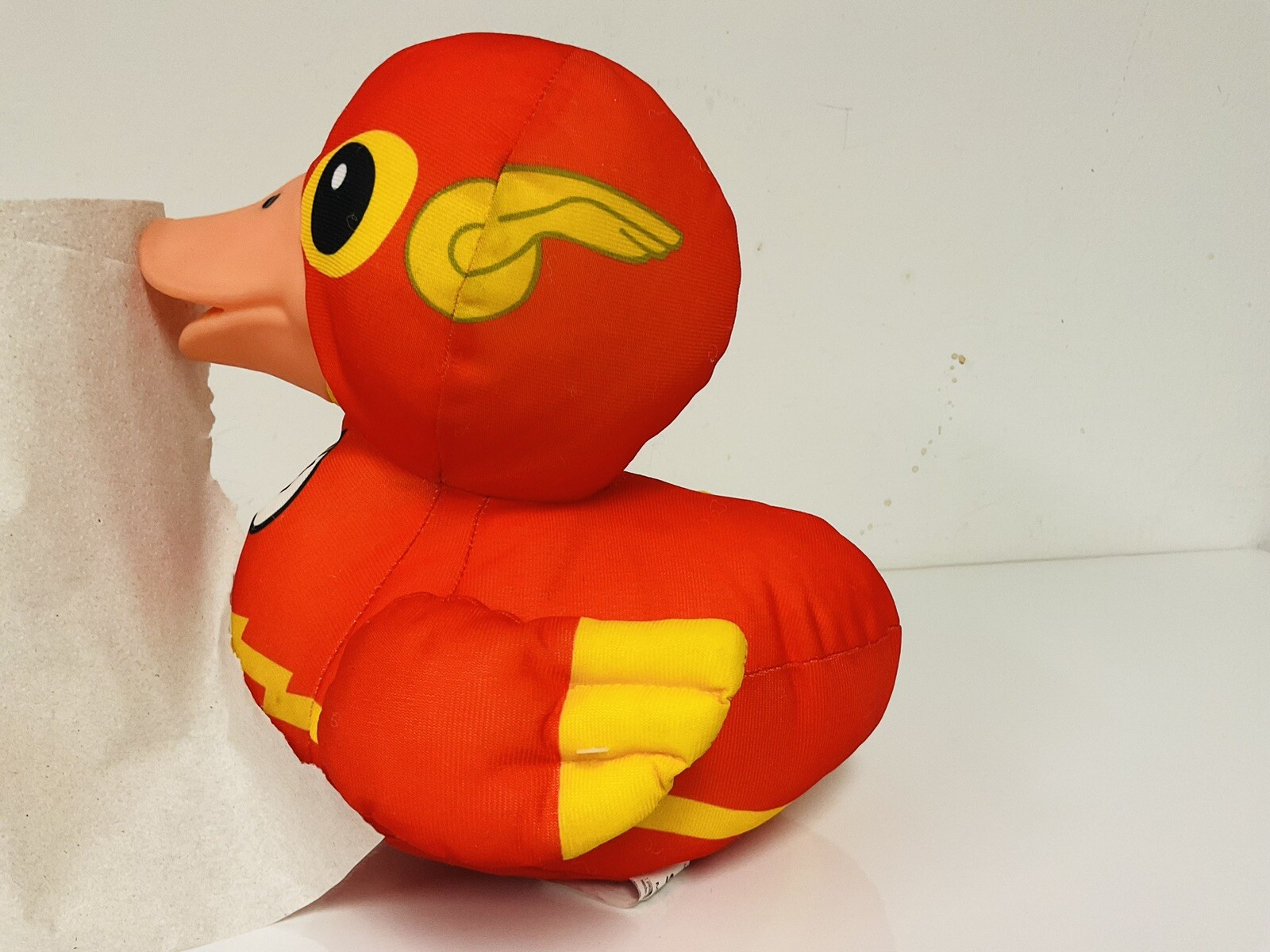 The Flash Rubber Duck Plush Vinyl Beak DC Comics Stuffed 12” Tall Six ...