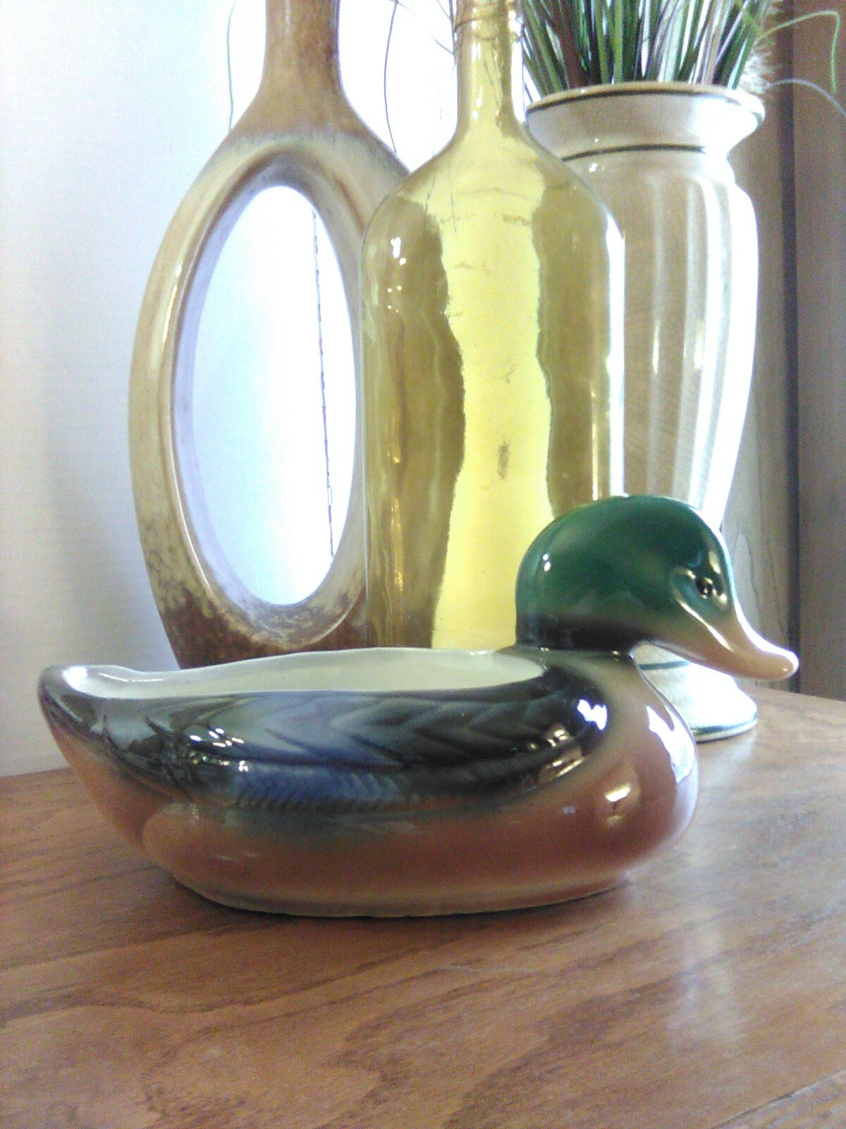 Vintage Hull Pottery Mallard Duck Planter 830 Shelf / Table / Patio ...