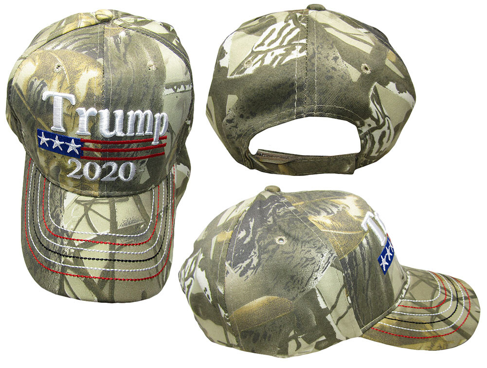 Trump 2020 Camo Camouflage 100% Cotton Embroidered Hat Cap | eBay