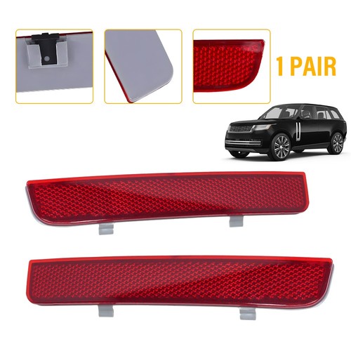 Red Pair Bumper Reflectors Rear Left&Right Range for Full Rover Size ...