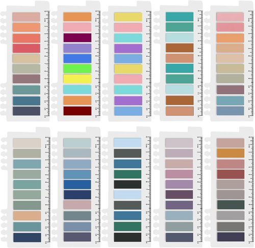 2000 Pcs Sticky Tabs Transparent Tabs, round Clear Repositionable Color ...