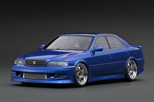ignition model IG3319 1/18 VERTEX JZX100 Chaser Blue Metallic With 1JZ ...