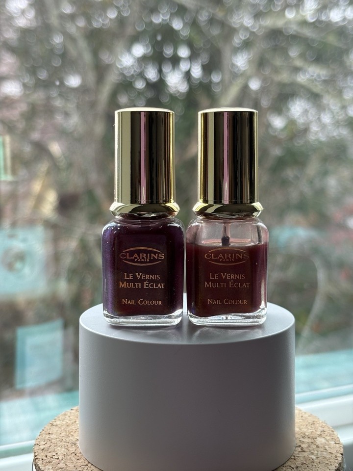 Clarins 230 Nail Polish HTF 2 Bottles See Pics And Descriptions | eBay