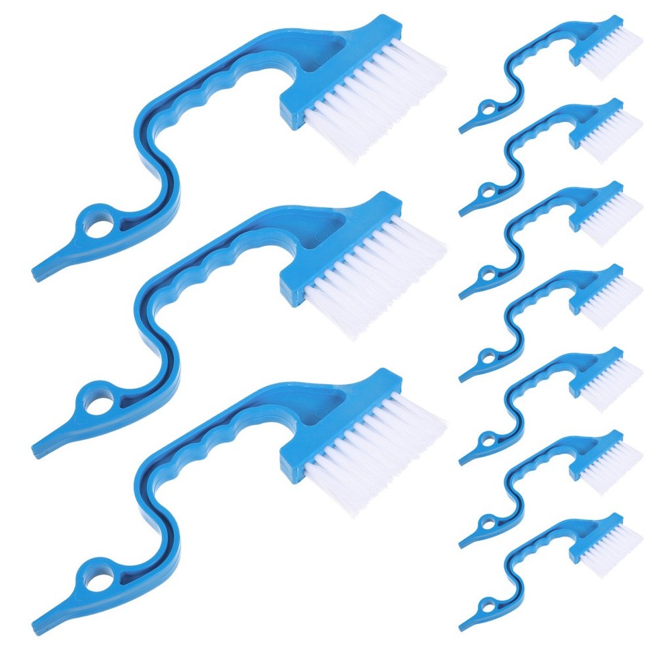 12pcs Window Groove Cleaning Tool - Handheld Plastic Window Track Brush ...