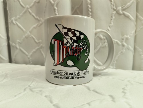 Vintage Quaker Steak & Lube Thunder Alley Sharon PA Mug Best Wings USA ...