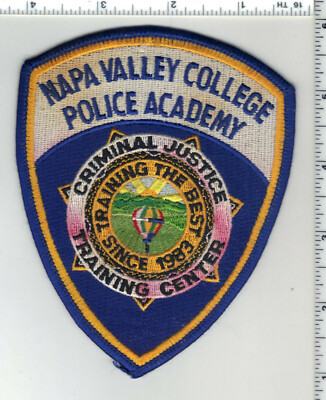 Napa Valley College Police Academy (California) 1st Issue Shoulder ...
