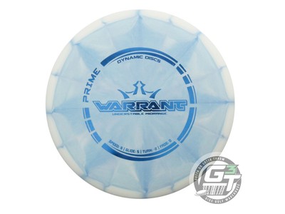 NEW Dynamic Discs Prime Burst Warrant 177g Blue Blue Foil Midrange Golf ...