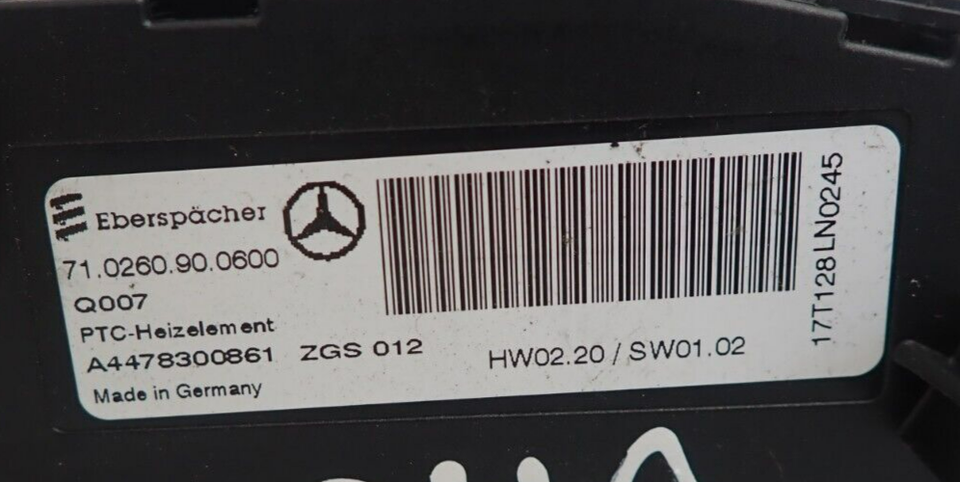MERCEDES VITO W447 2017 HEATER BOOSTER A4478300861 | eBay UK