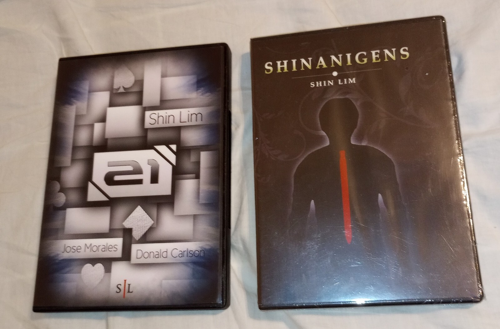 SHIN LIM DVDs CARD MAGIC 21 & Shinanigens + Gaffs Engblom Kosby Tom ...