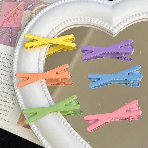 Candy Color Hair Clips INS Style Hairpin Cute Bang Clip Girls | eBay